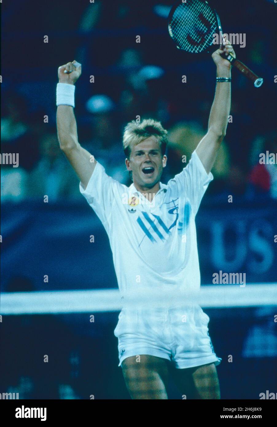 Swedish tennis player Stefan Edberg, US Open 1992 Stock Photo - Alamy