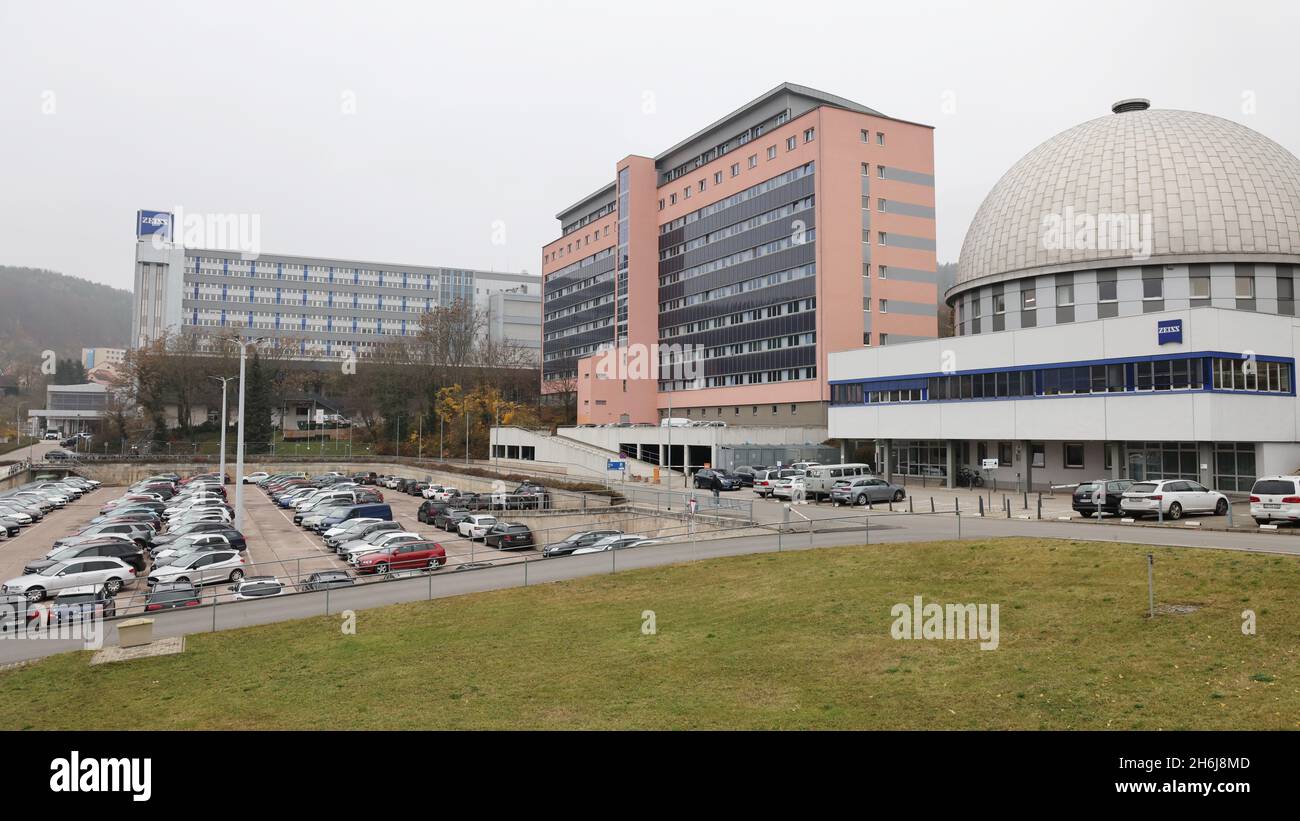 Jena, Germany. 16th Nov, 2021. The headquarters of the Zeiss plant ...