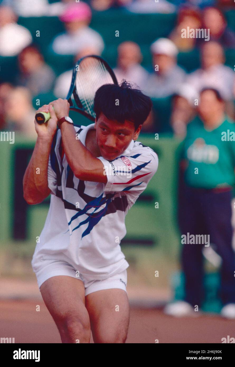 American tennis player Michael Chang, Italian Open 1992 Stock Photo - Alamy