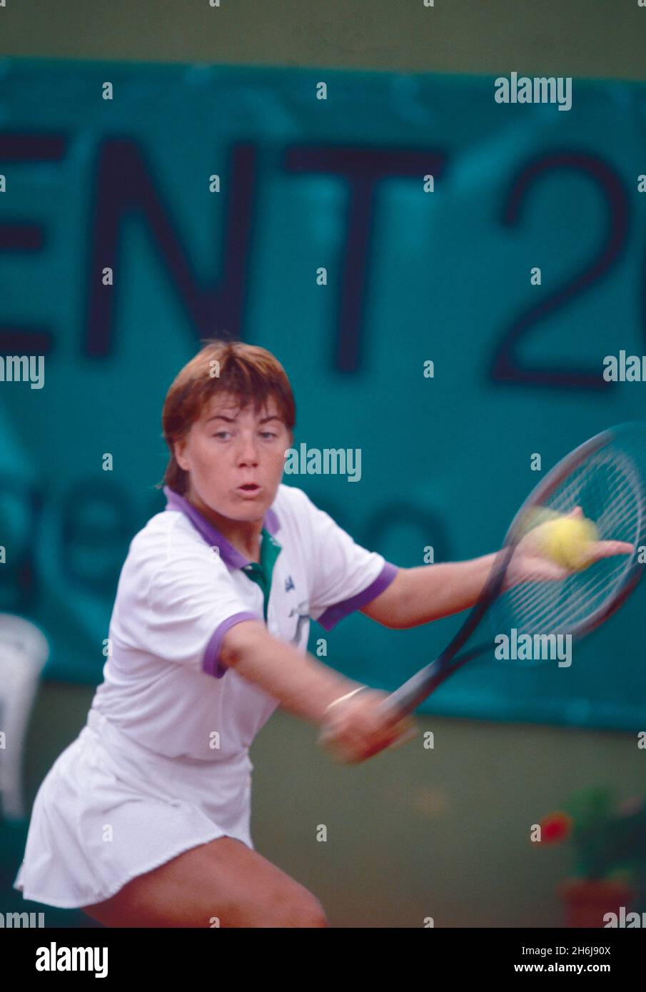 Italian tennis player Sandra Cecchini, Roland Garros, France 1991 Stock Photo - Alamy