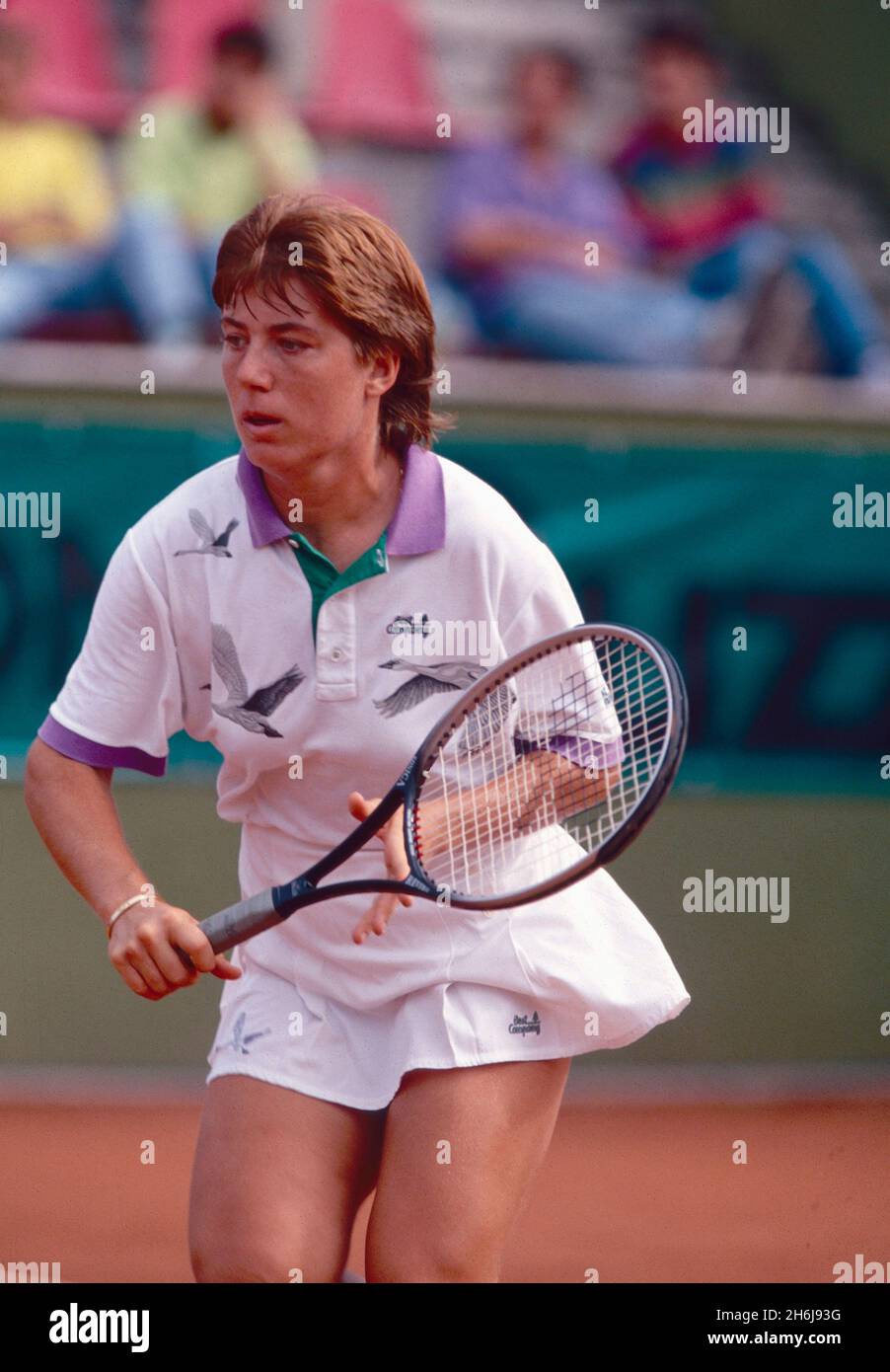 Italian tennis player Sandra Cecchini, Italian Open 1992 Stock Photo - Alamy