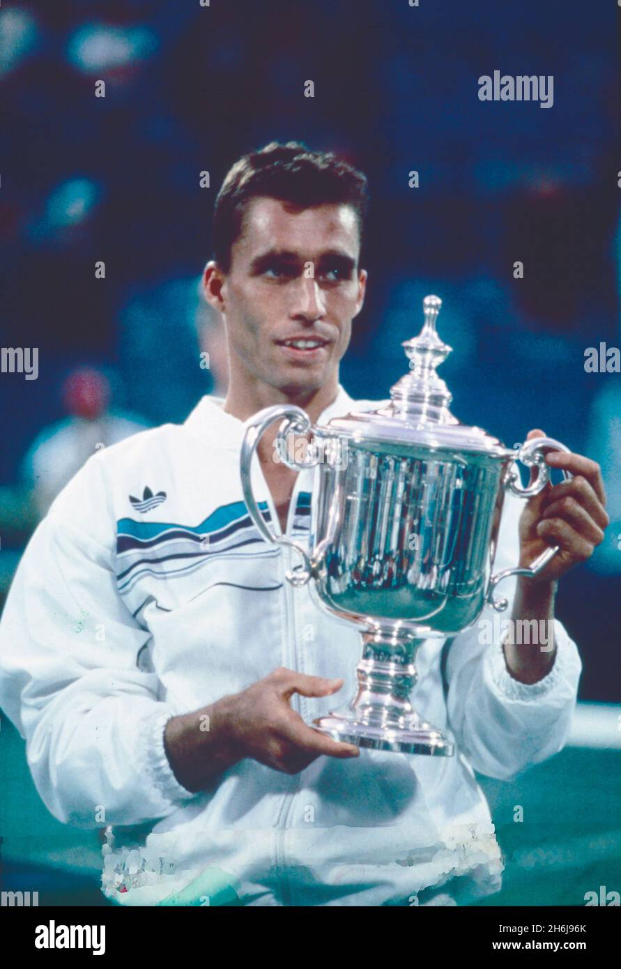 Czech tennis player Ivan Lendl, Masters 1986 Stock Photo - Alamy