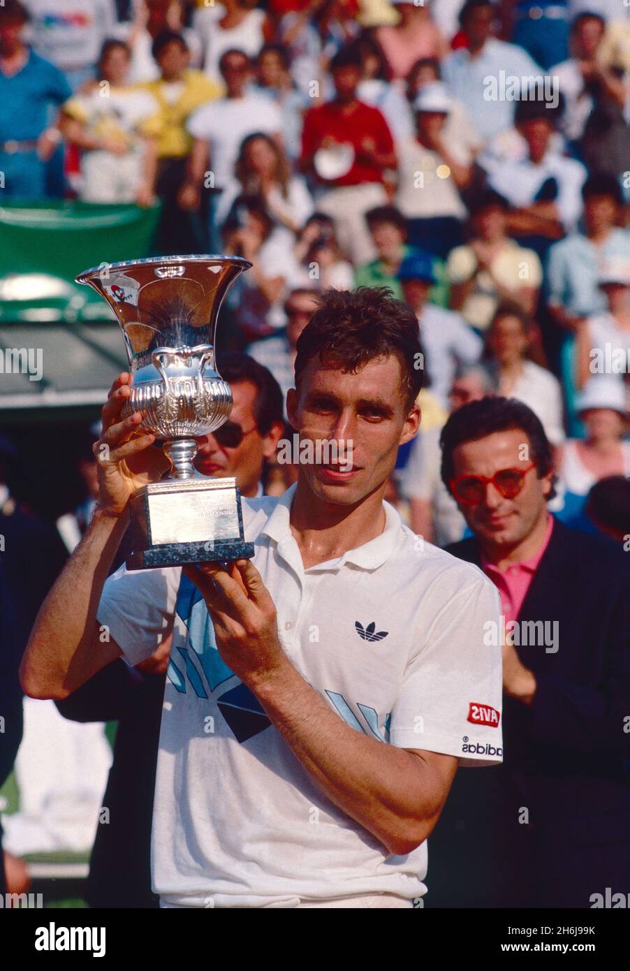 Czech tennis player Ivan Lendl, Flushing Meadows 1986 Stock Photo - Alamy