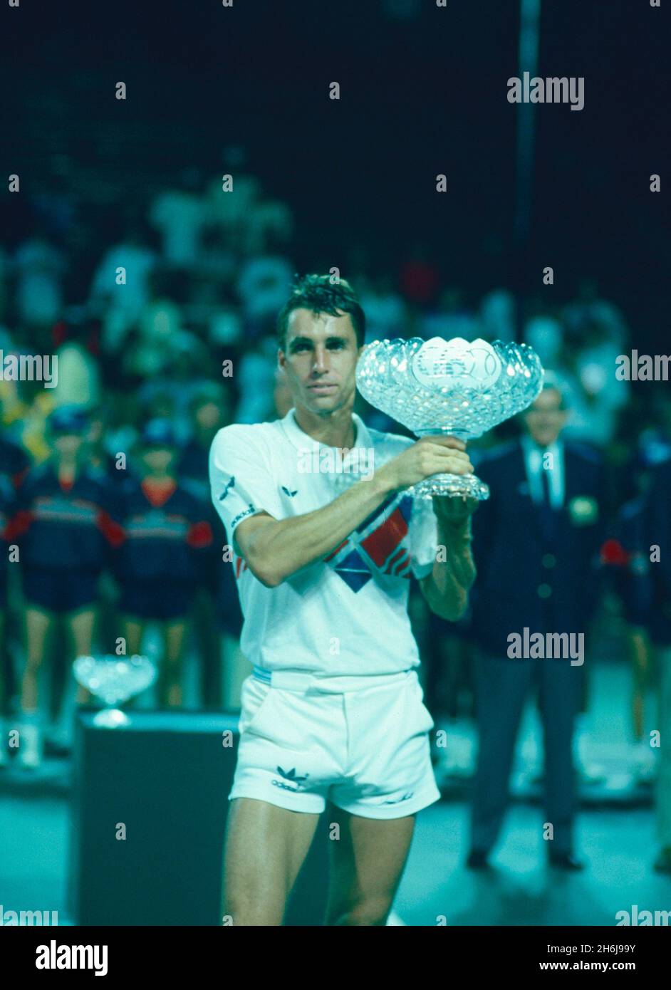 Czech tennis player Ivan Lendl, Masters 1986 Stock Photo - Alamy