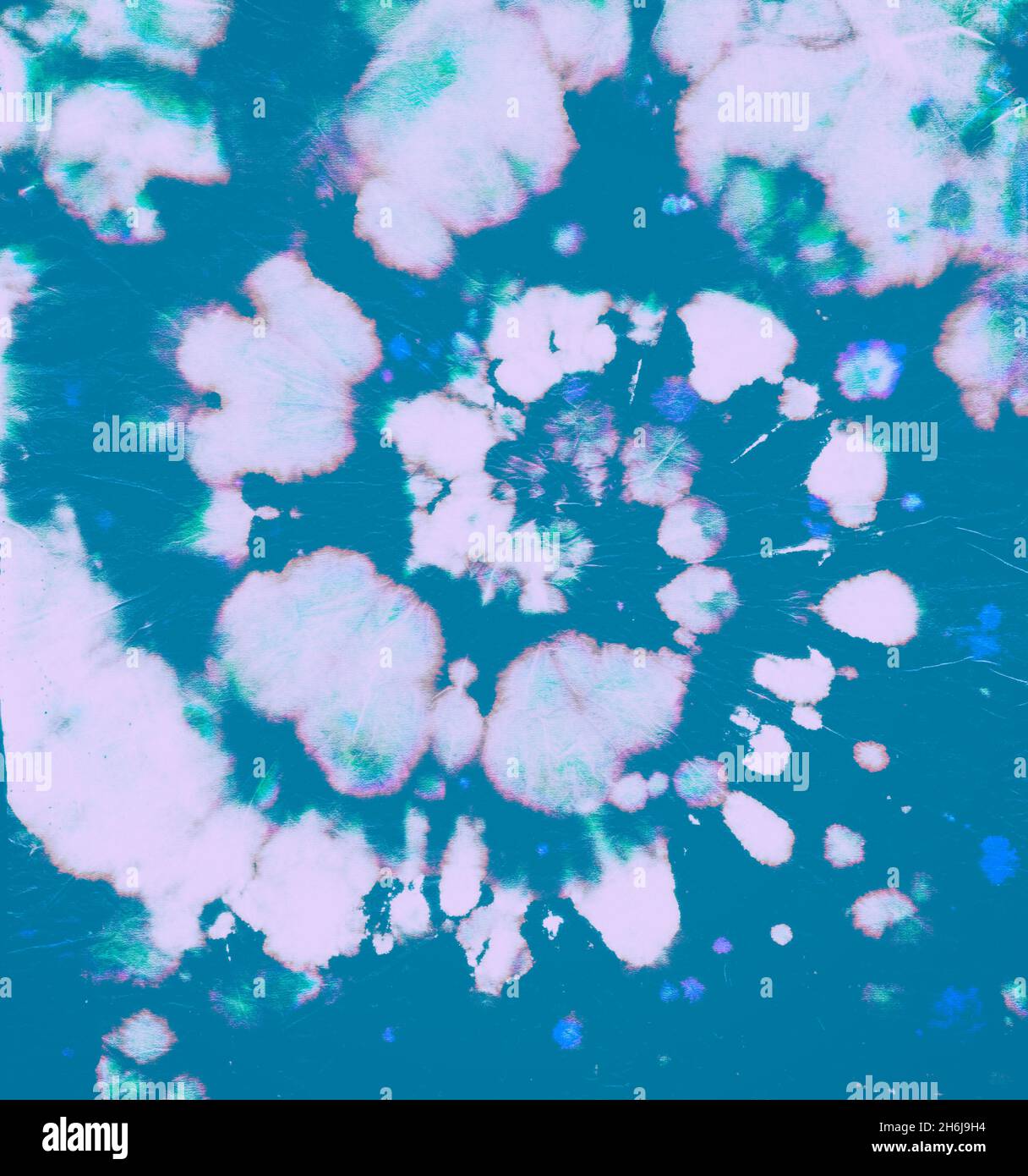 Tie-dye Shirt. Blue Batik Print. Tye Die Swirl Pattern. Hippie ...