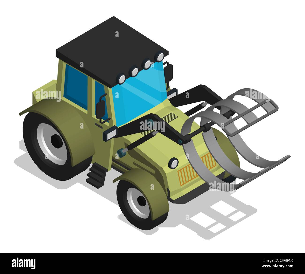 Tractor silage Cut Out Stock Images & Pictures - Alamy