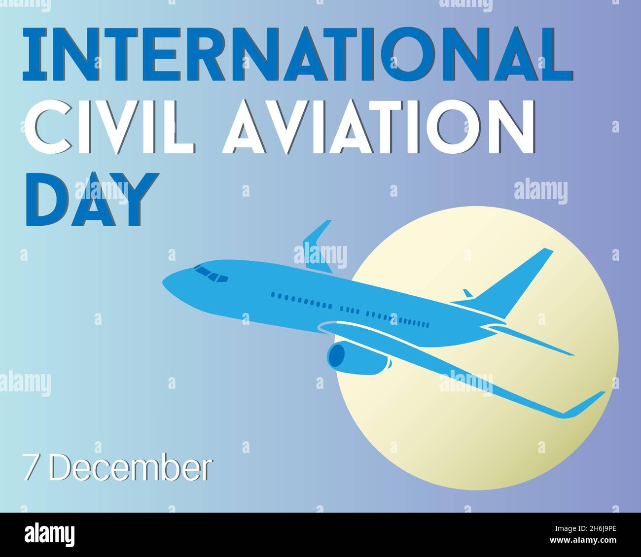 International Civil Aviation Day poster design. Poster, card, banner ...