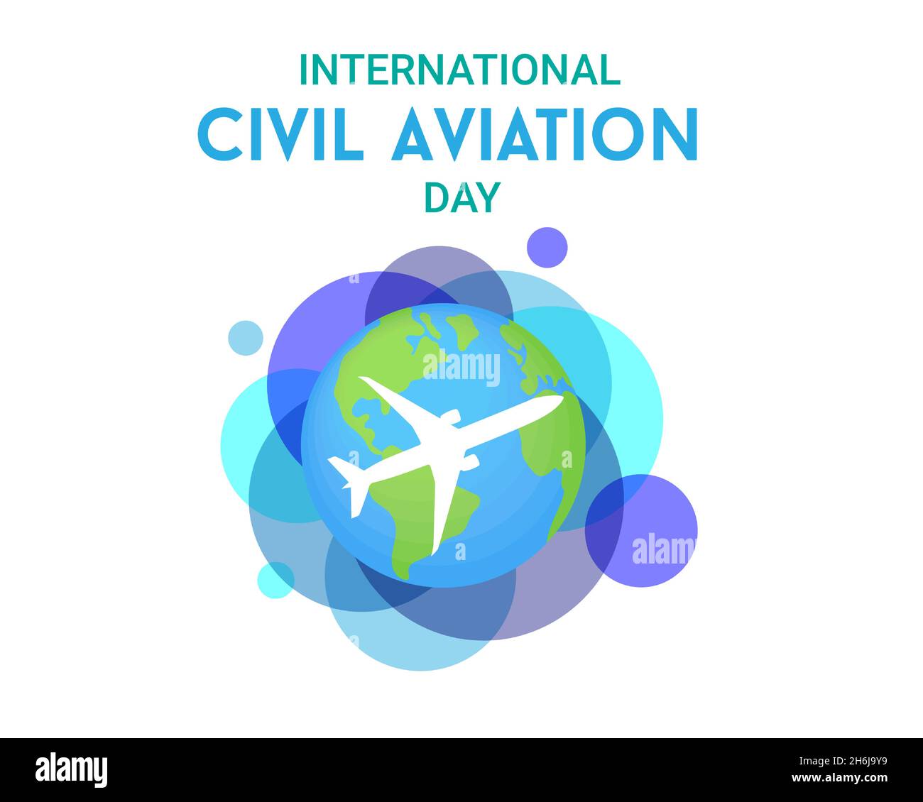 International Civil Aviation Day poster design. Poster, card, banner ...