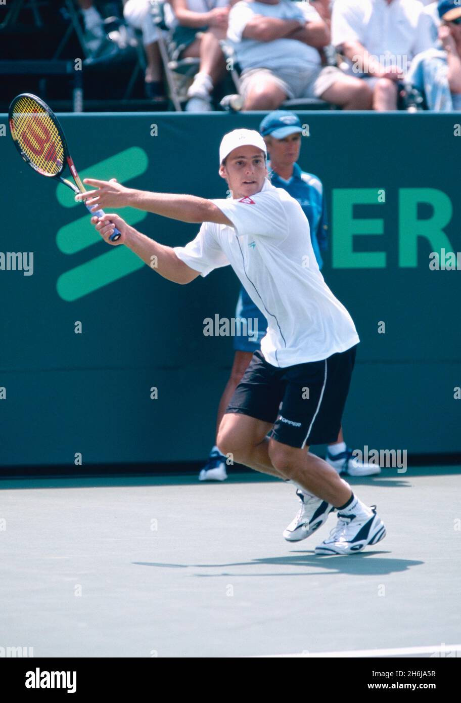 Argentinian tennis player Gaston Gaudio, Masters, Miami, 2001 Stock ...
