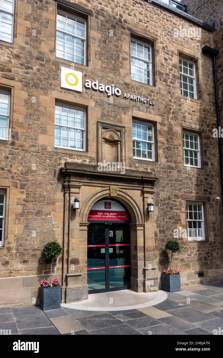 Adagio Aparthotel Facade Front Entrance Building Exterior Edinburgh Old ...