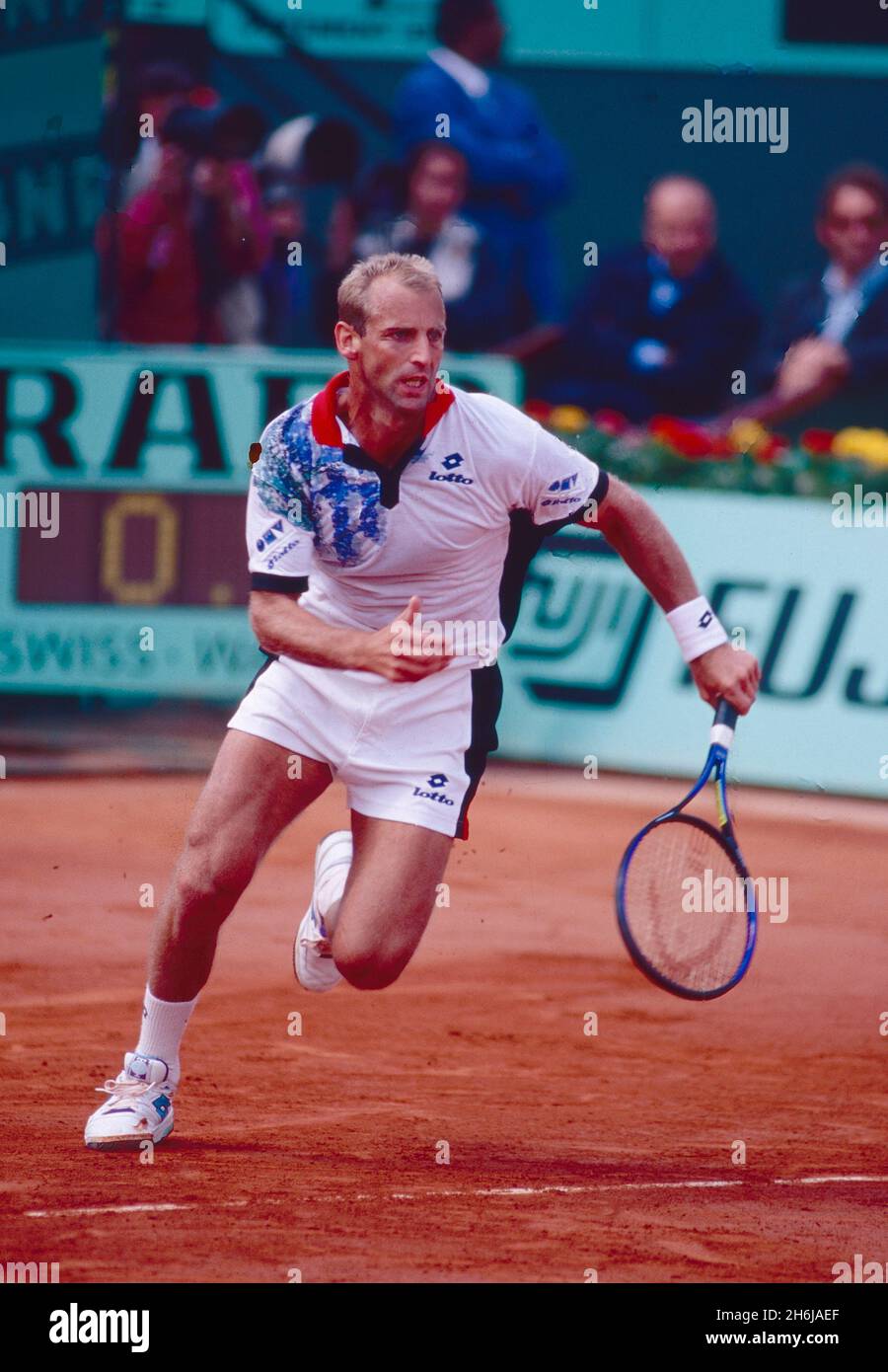 Austrian tennis player Thomas Muster, Roland Garros, France 1995 Stock ...