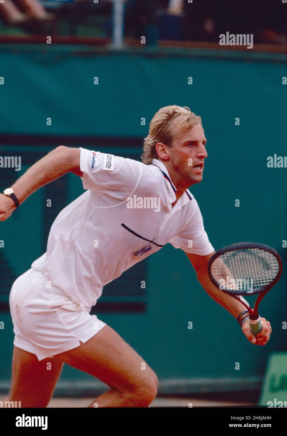 Austrian tennis player Thomas Muster, Roland Garros, France 1990 Stock ...