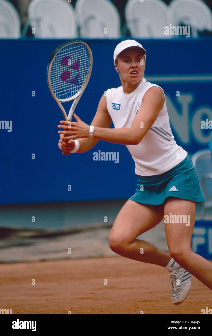 Swiss tennis player Martina Hingis, Italian Open 2001 Stock Photo - Alamy