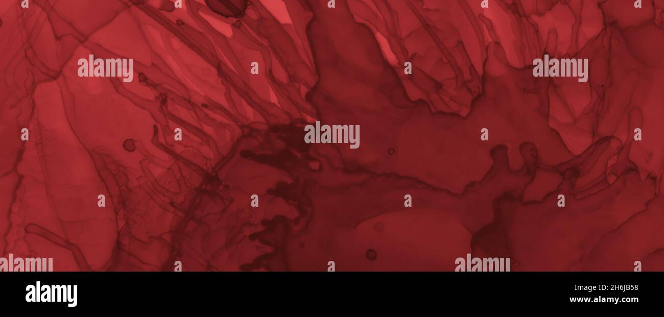 Grungy Blood Background. Red Fluid Banner. Halloween Spatter Black ...