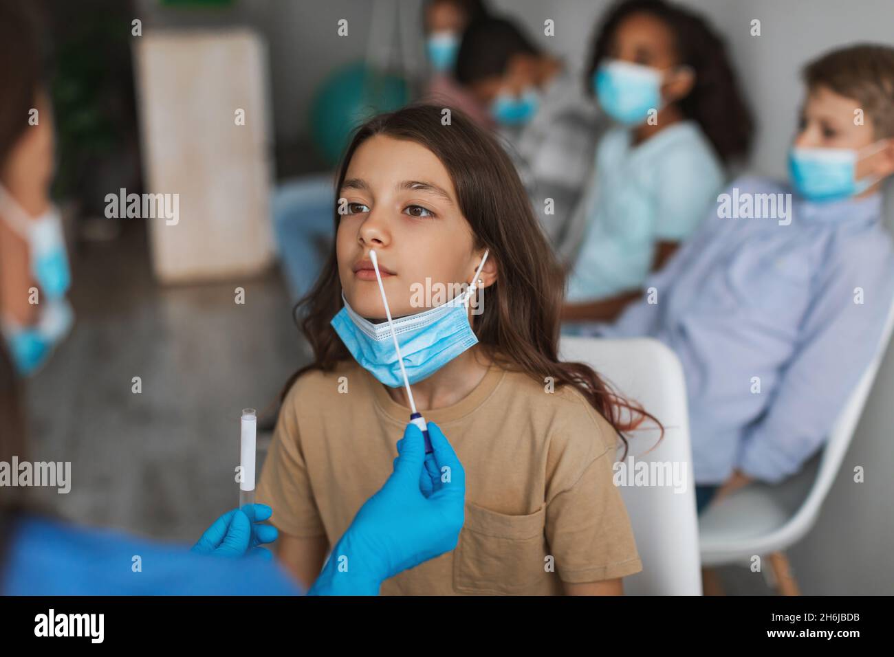 Child nose swab hospital hi-res stock photography and images - Alamy
