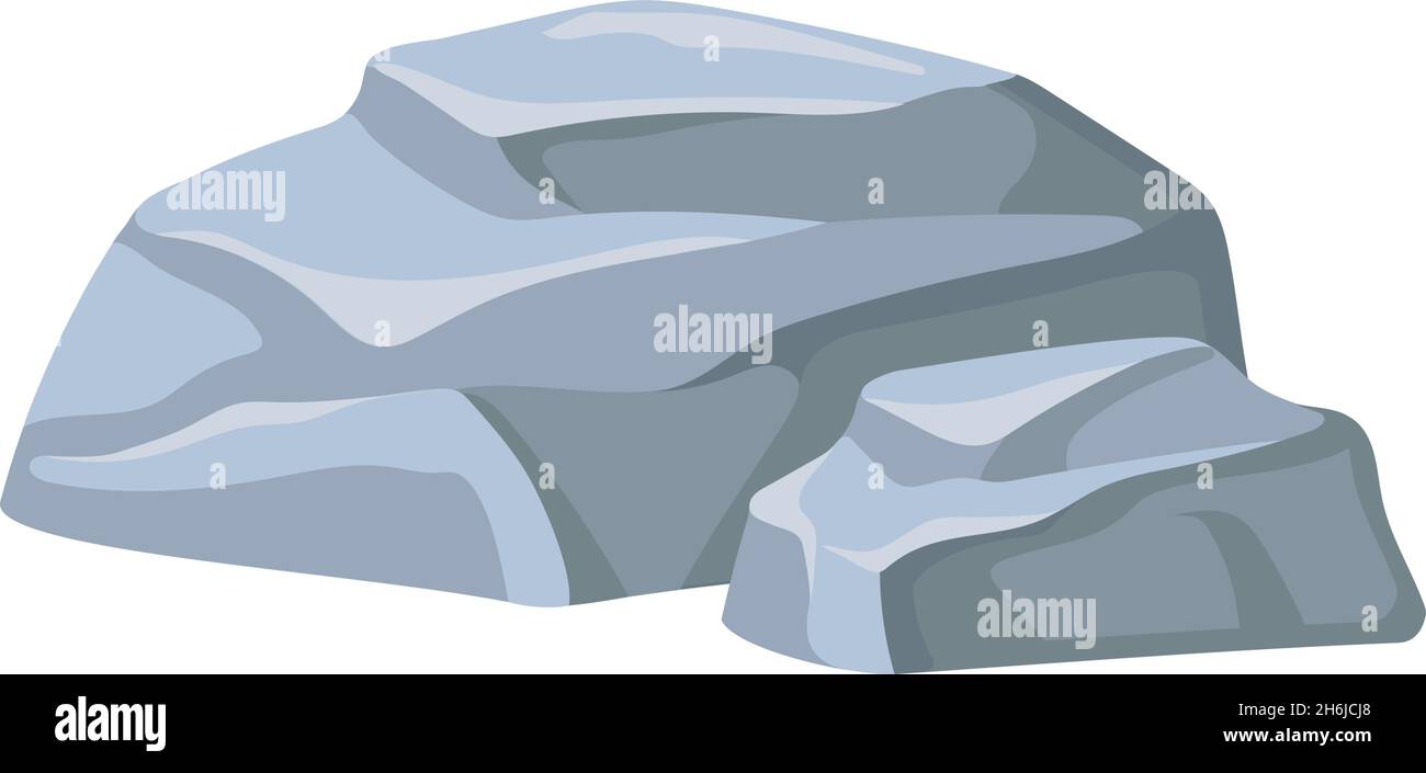 Garden stone. Rock stones pile, design rocked out, cartoon vector ...