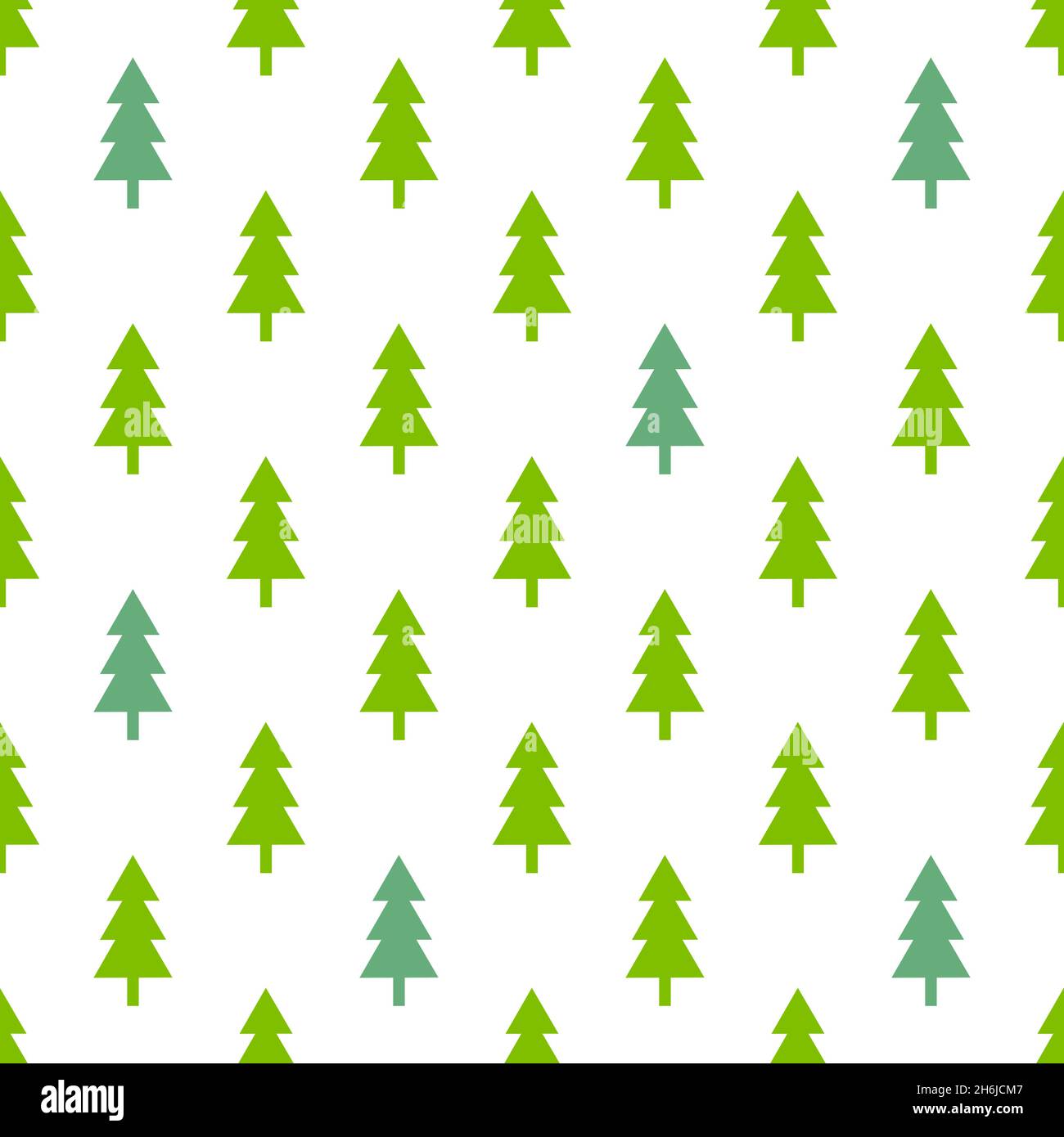 Christmas trees green seamless pattern. Vector illustration Stock ...