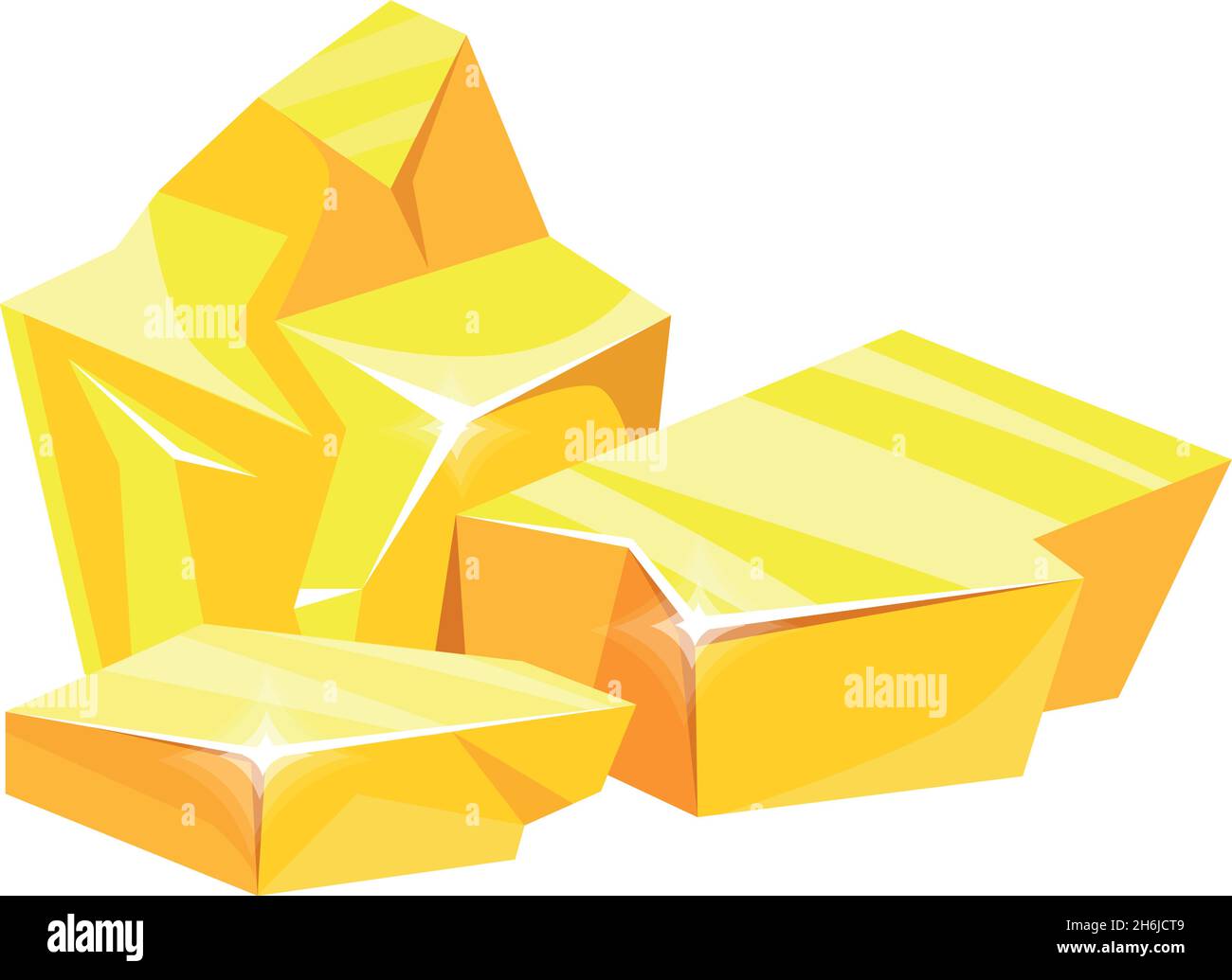 Raw gold nuggets Stock Vector Images - Alamy