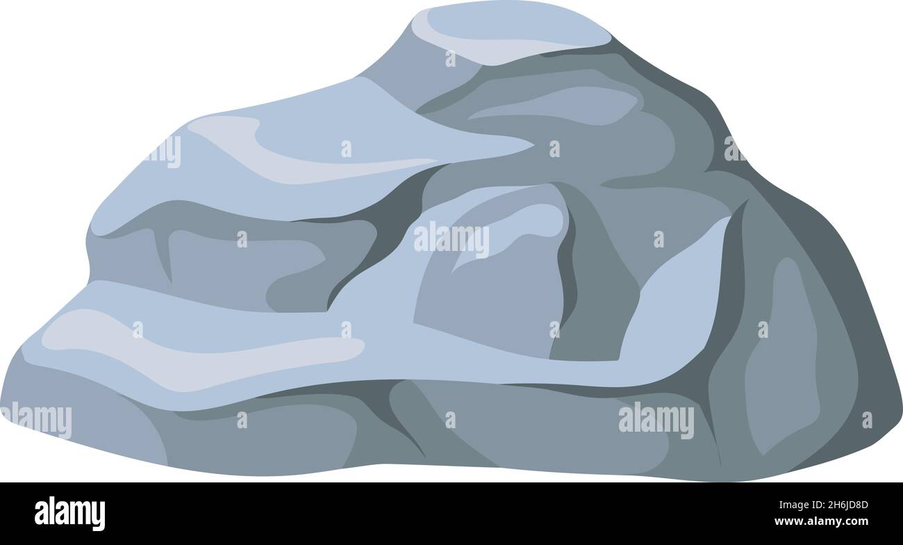 Large chunk of stone. Granite boulder, rocks debris, broken rubble ...