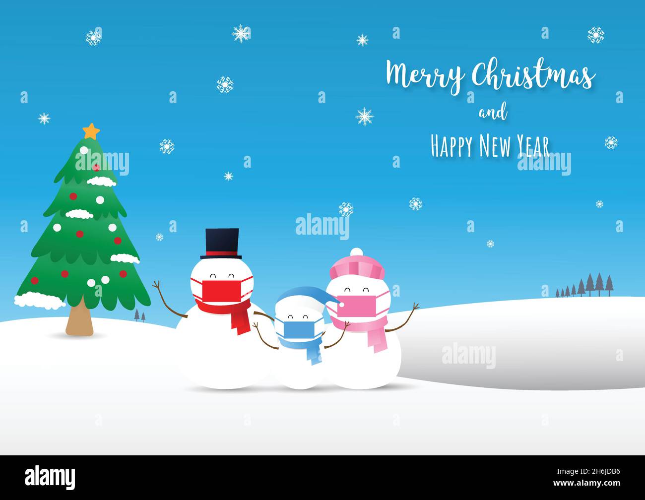 Snowman Family Wallpaper