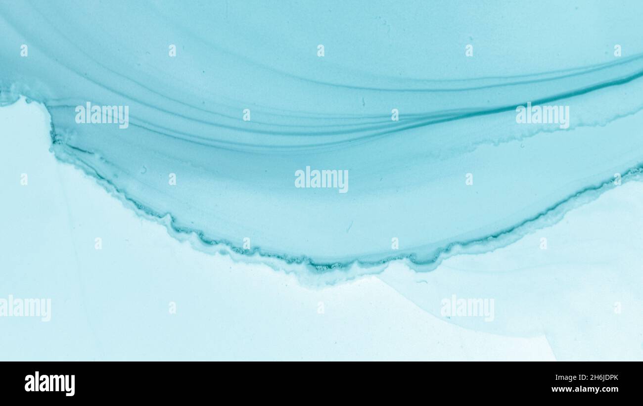 Pastel Fluid Splash. Blue Sea Creative Stock Photo - Alamy
