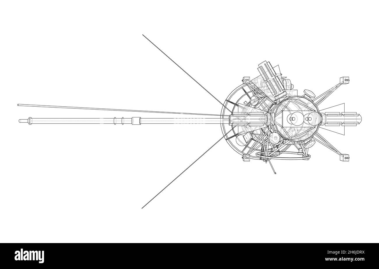 Communication satellite concept outline Stock Photo - Alamy