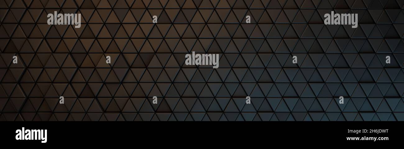 Abstract dark geometric background with metallic glow. Gradient ...