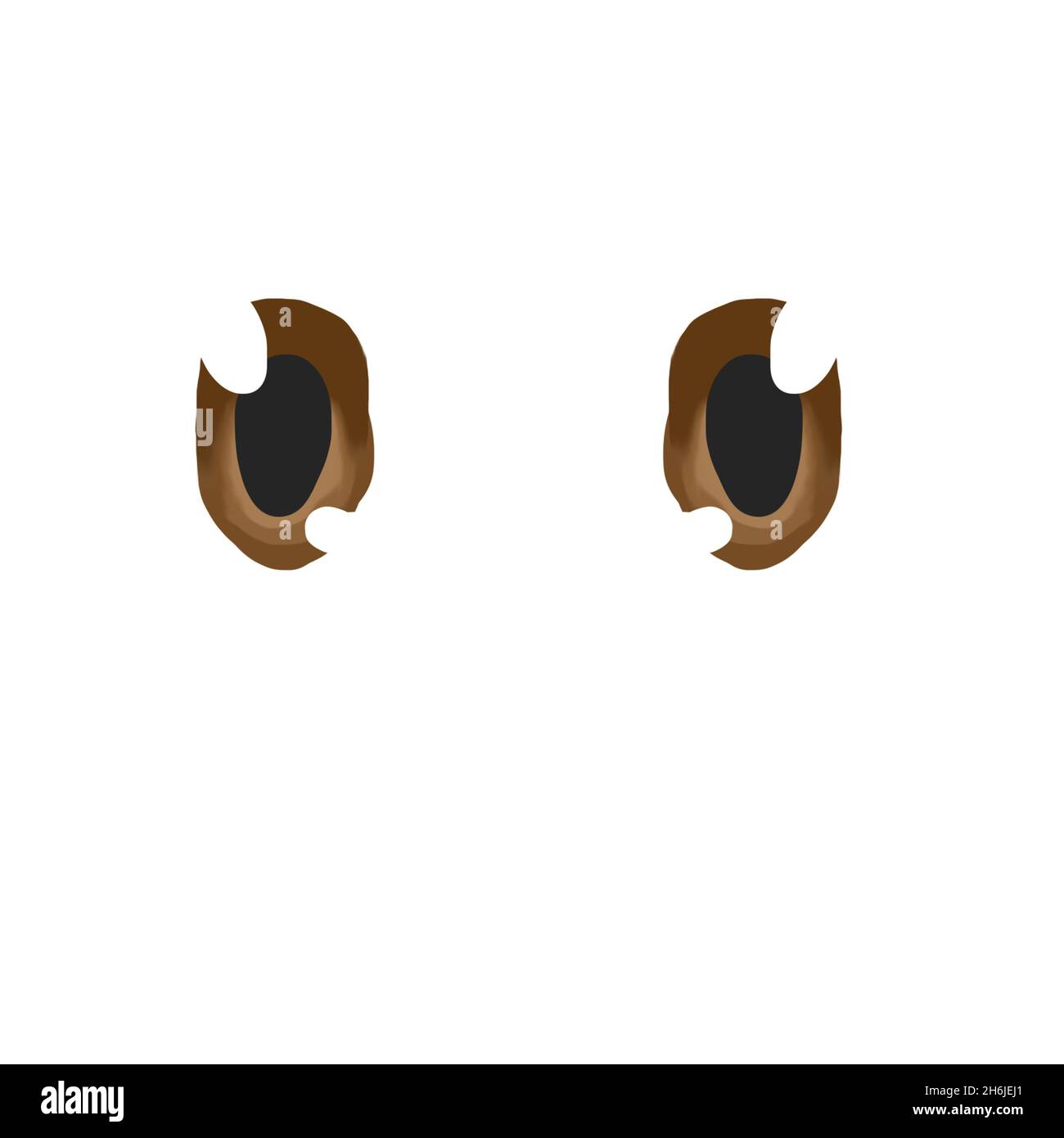 Brown eyes cartoon art hi-res stock photography and images - Alamy