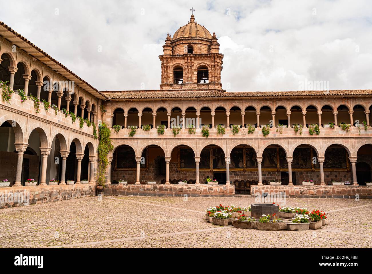Coricancha, the inca's temple of the Sun in Cusco, Peru. Koricancha or ...