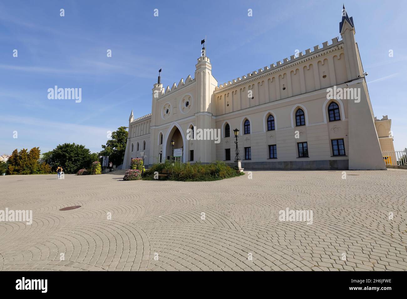 Lublin, Poland - September 11, 2021: Exterior view of the royal castle ...