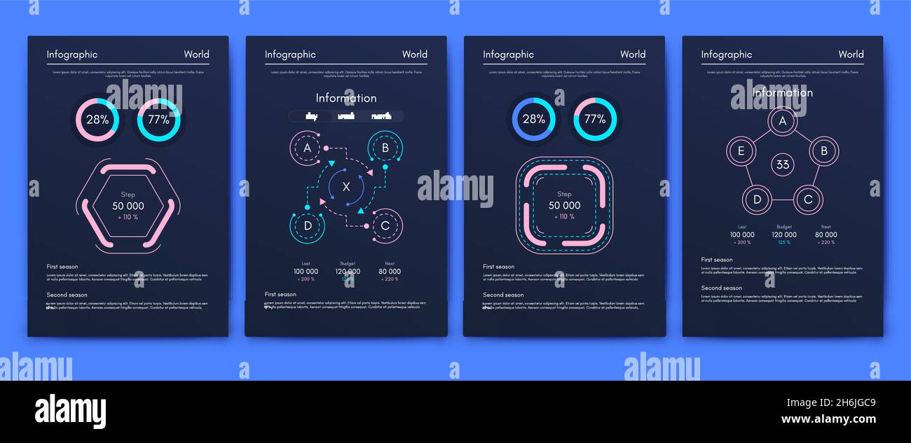 Vector graphics infographics with mobile phone. Template for creating ...
