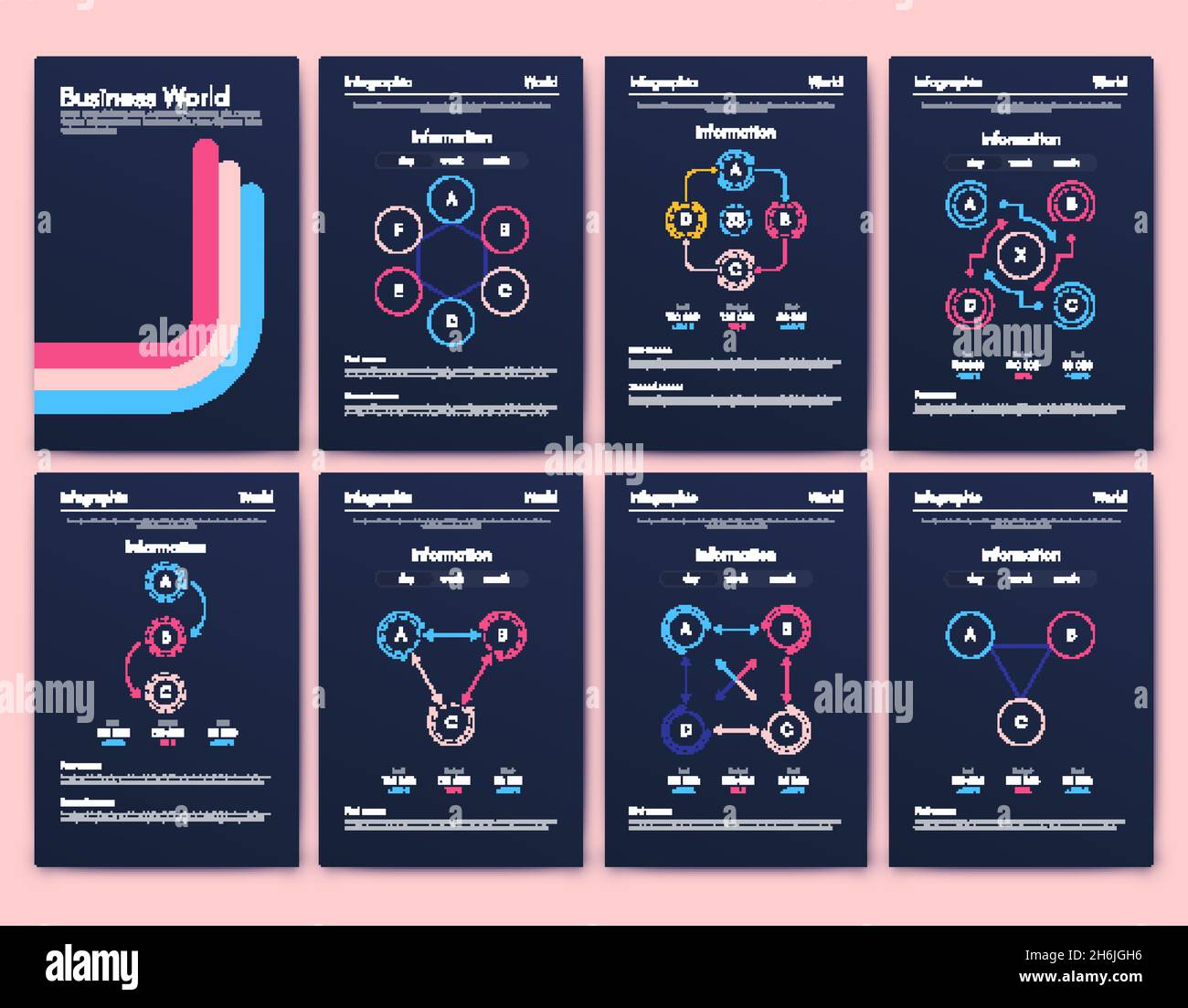 Vector graphics infographics with mobile phone. Template for creating ...