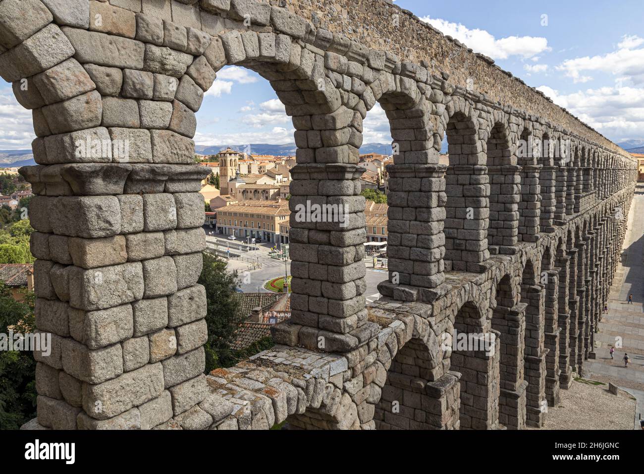 Acueducto de Segovia, a Roman aqueduct built in the 1st century AD ...