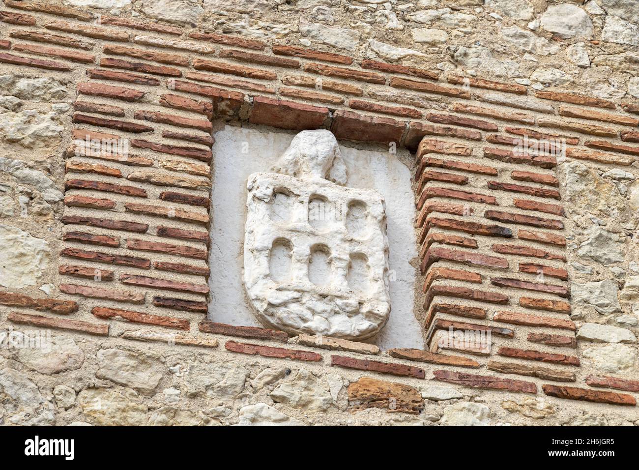 Postigo del Consuelo, gates of the walls of the old town. Segovia ...