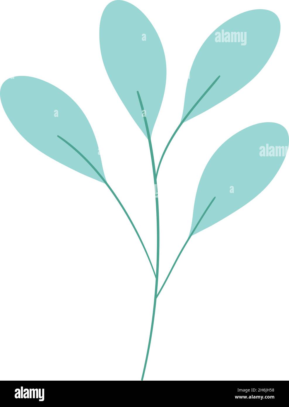 round leaves branch icon on white background Stock Vector Image & Art ...