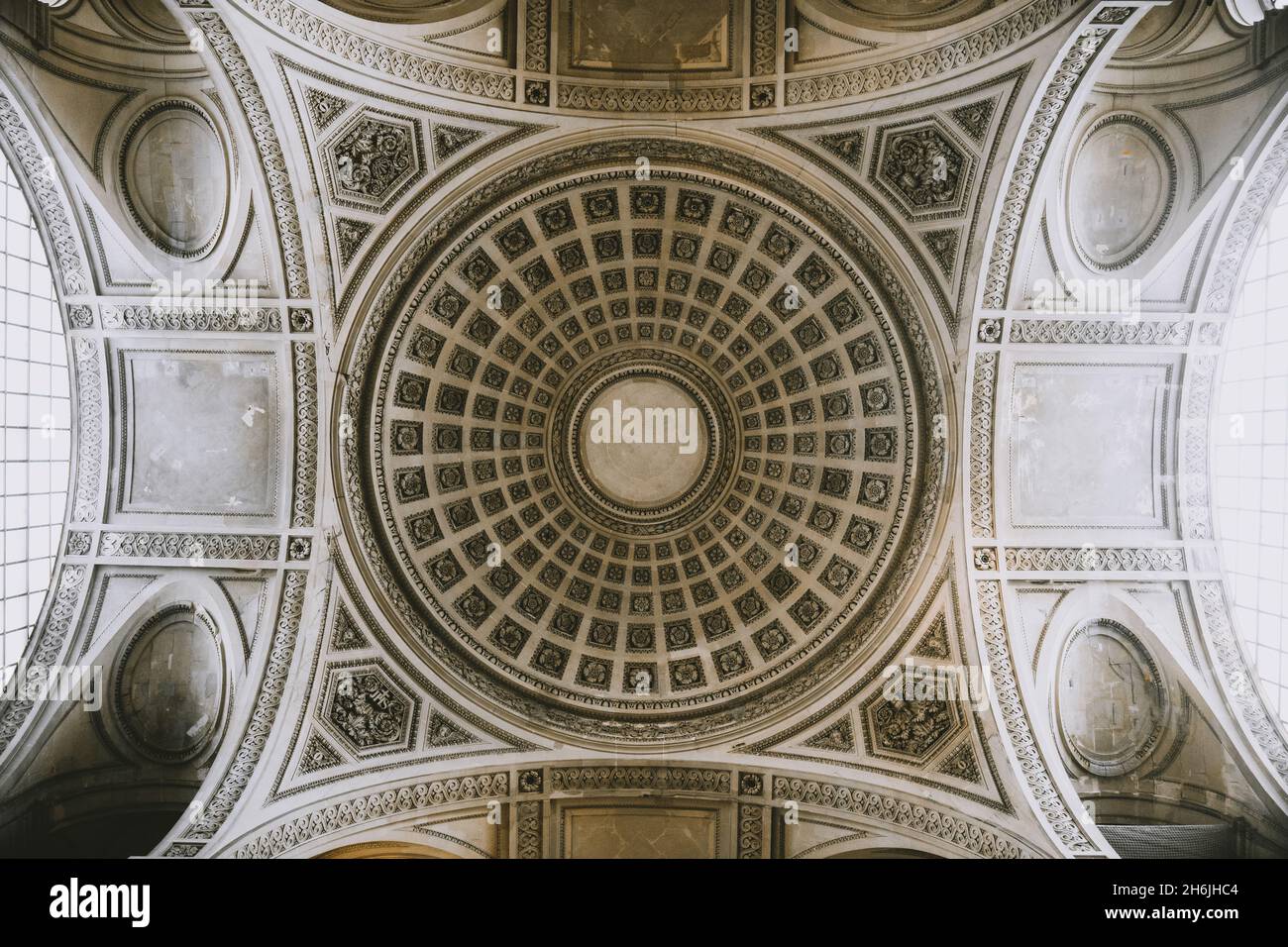 Ceiling vaults of the Pantheon in France Stock Photo - Alamy