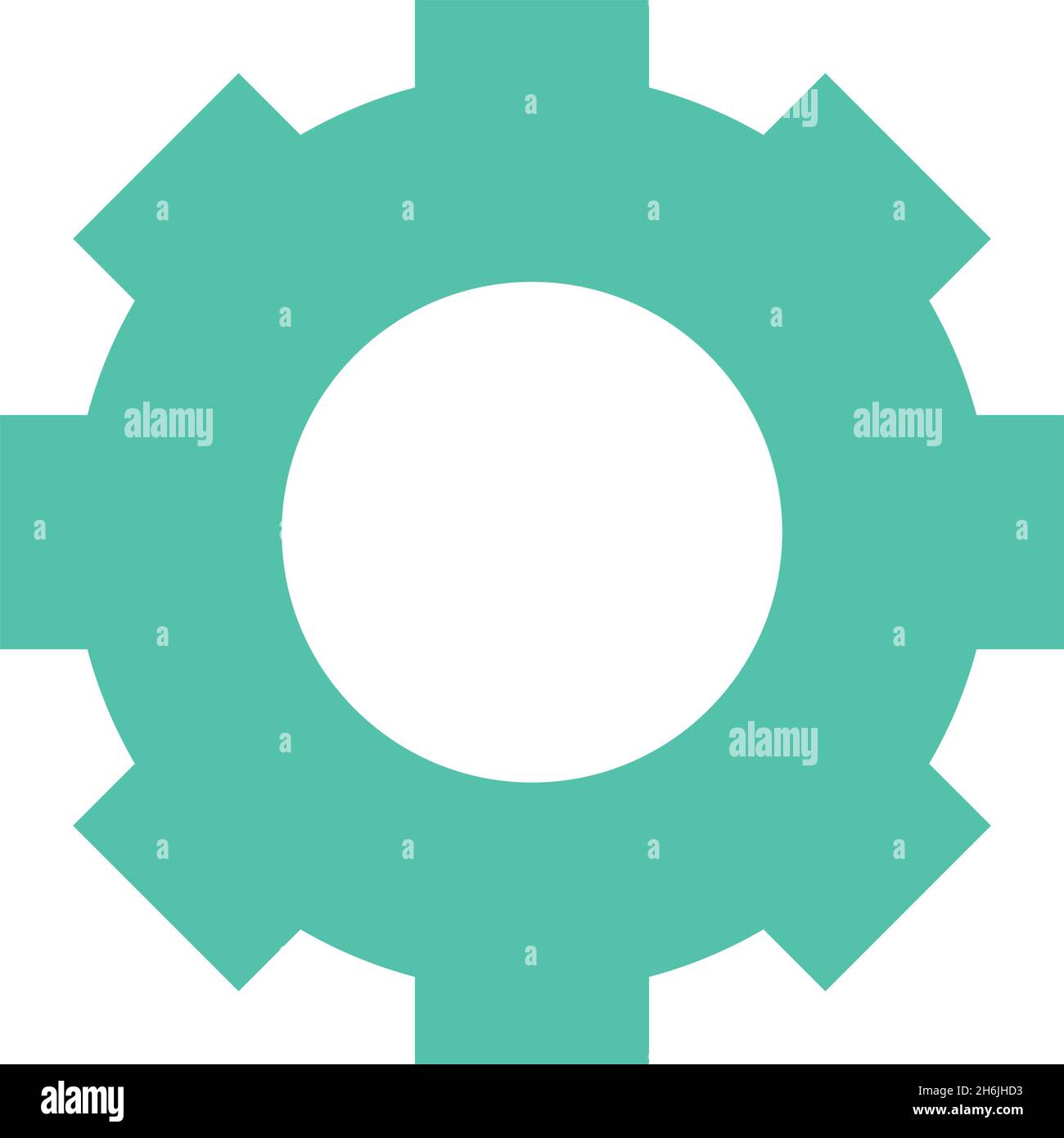 gear wheel icon on white background Stock Vector Image & Art - Alamy
