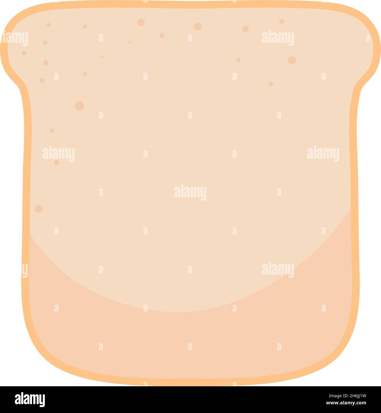 bread slice on white background Stock Vector Image & Art - Alamy