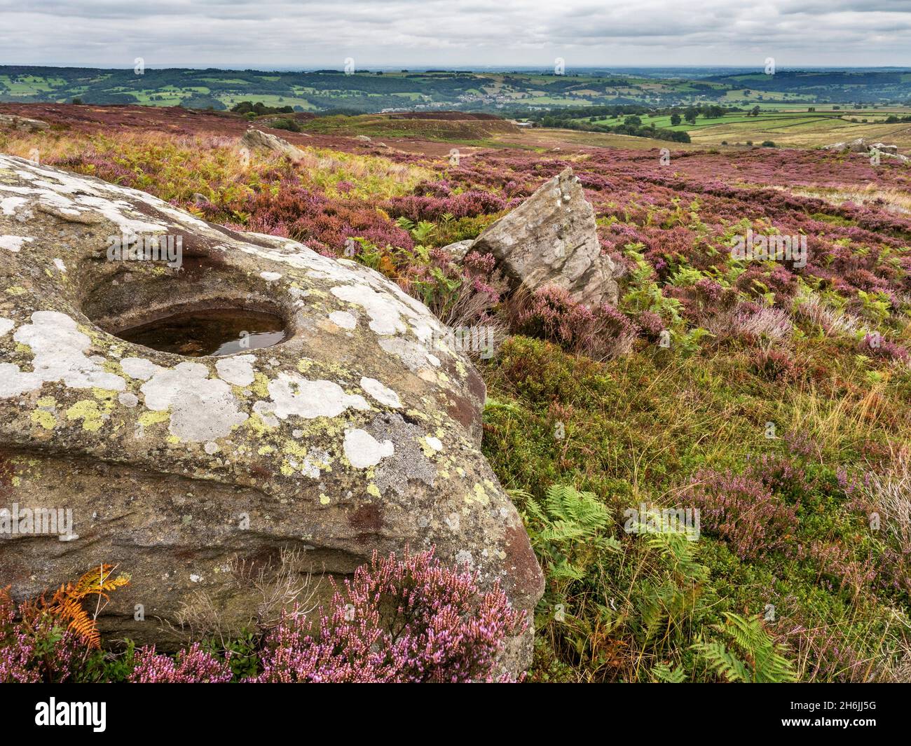 High Crag near Pateley Bridge in Nidderdale, Yorkshire, England, United ...