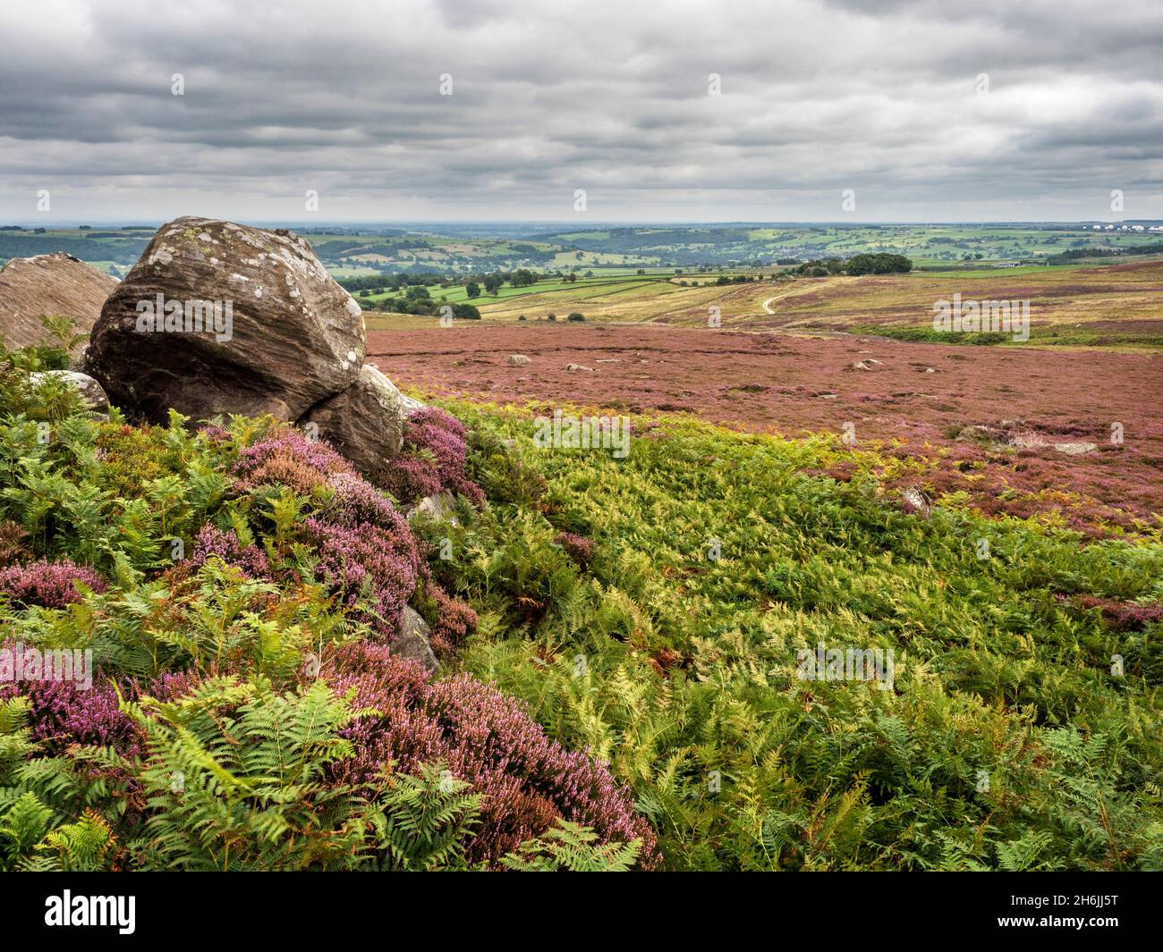 High Crag near Pateley Bridge in Nidderdale, Yorkshire, England, United ...