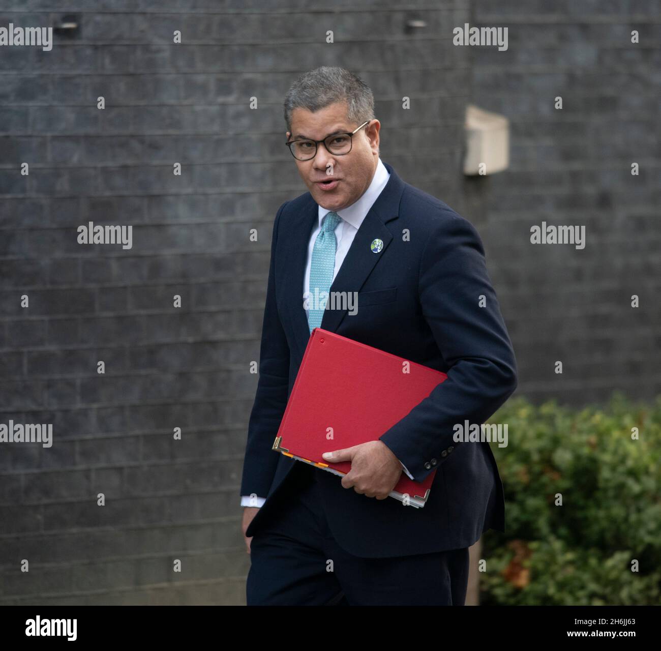 Downing Street, London, UK. 16 November 2021. Alok Sharma MP, COP26 ...