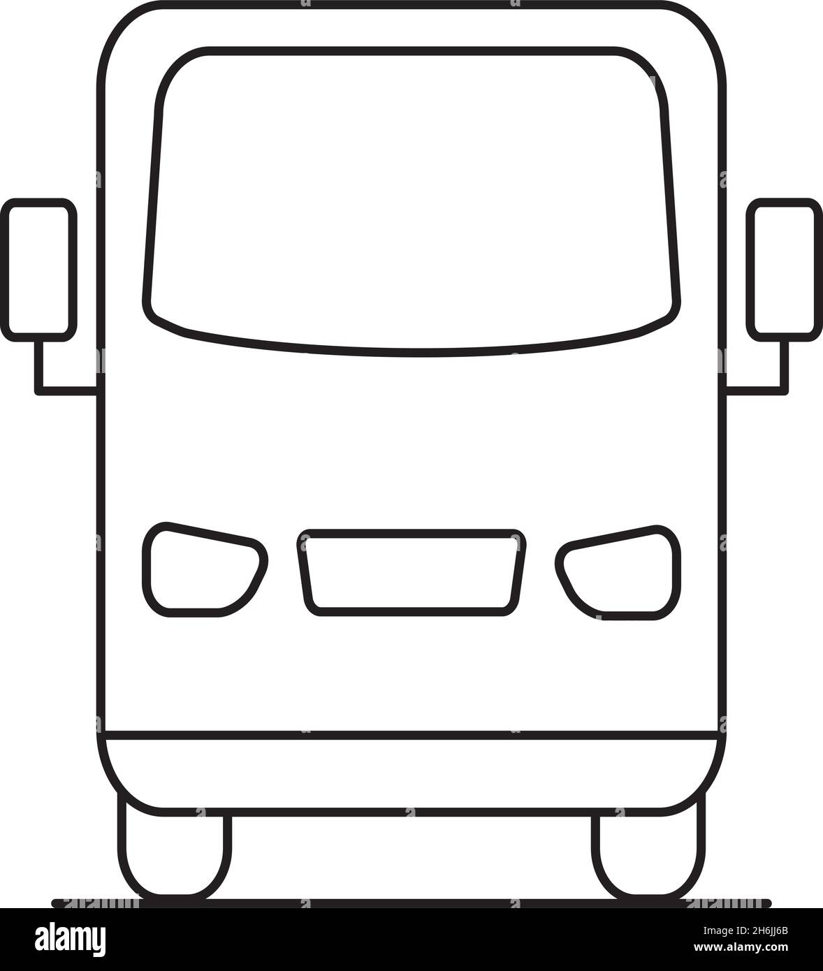 bus icon on white background Stock Vector Image & Art - Alamy