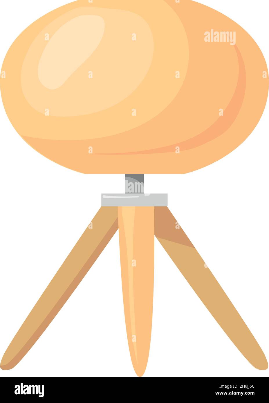 Modern lamp. Floor light on three wooden or metal legs, business lamps ...