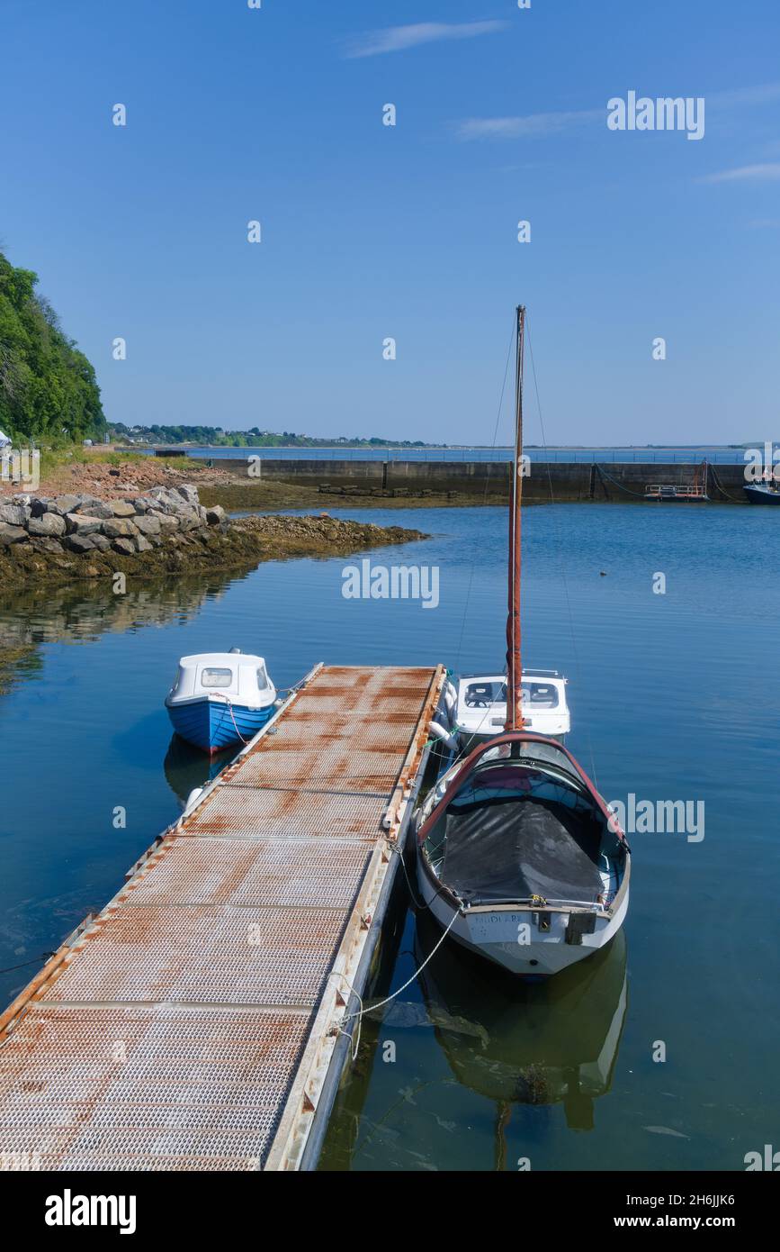 Avoch Harbour, Moray firth, Black Isle, looking south east, beautiful ...
