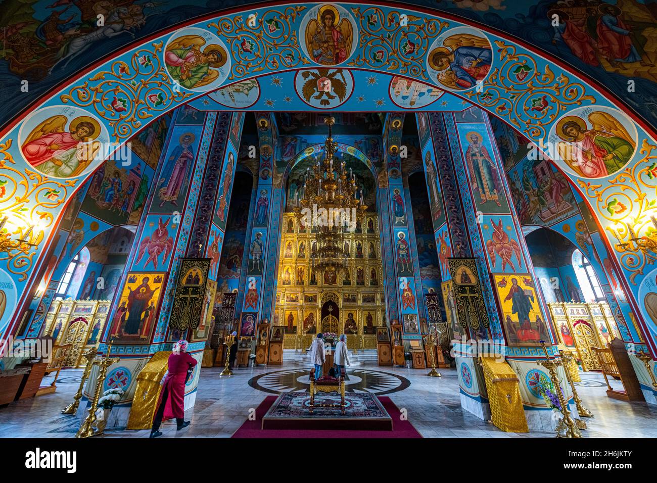 Interior of Abakan Cathedral of the Transfiguration, Abakan, Republic ...