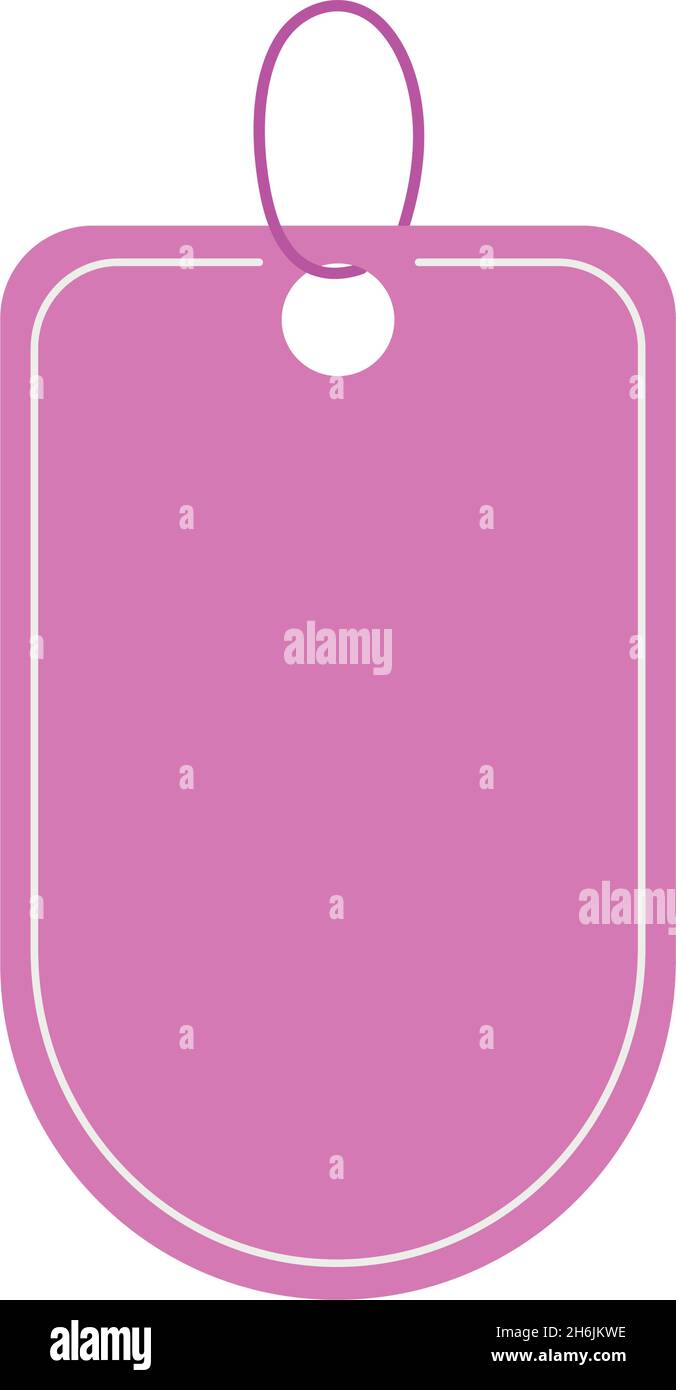 pink tag icon on white background Stock Vector Image & Art - Alamy