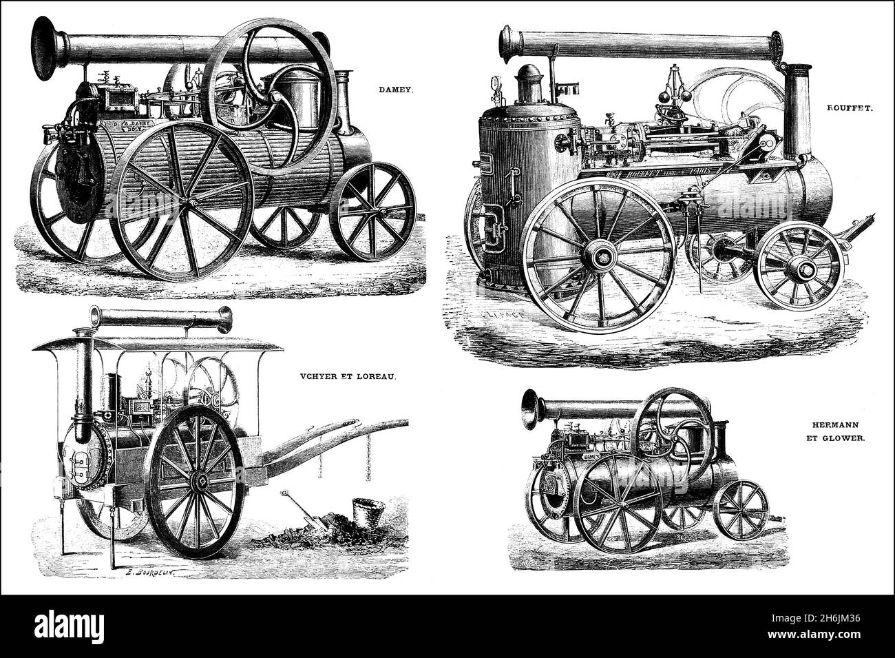 Types of steam locomotives, 19th century Stock Photo - Alamy
