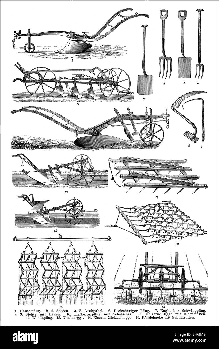 Agricultural device Black and White Stock Photos & Images - Alamy