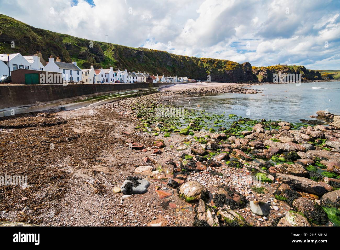 Pennan coastal village, Moray Firth, Aberdeenshire, Scotland UK Stock ...