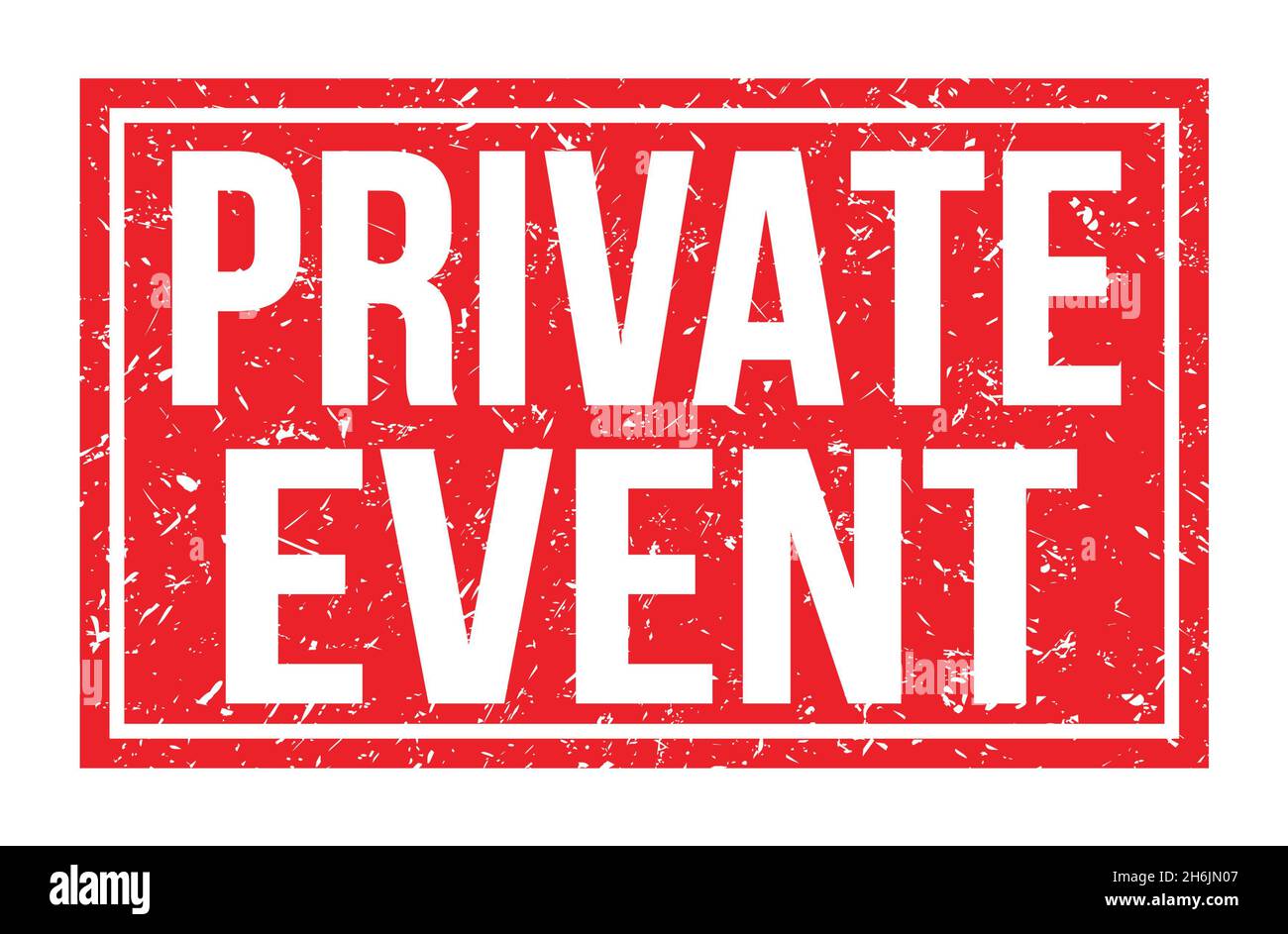 PRIVATE EVENT, words written on red rectangle stamp sign Stock Photo ...